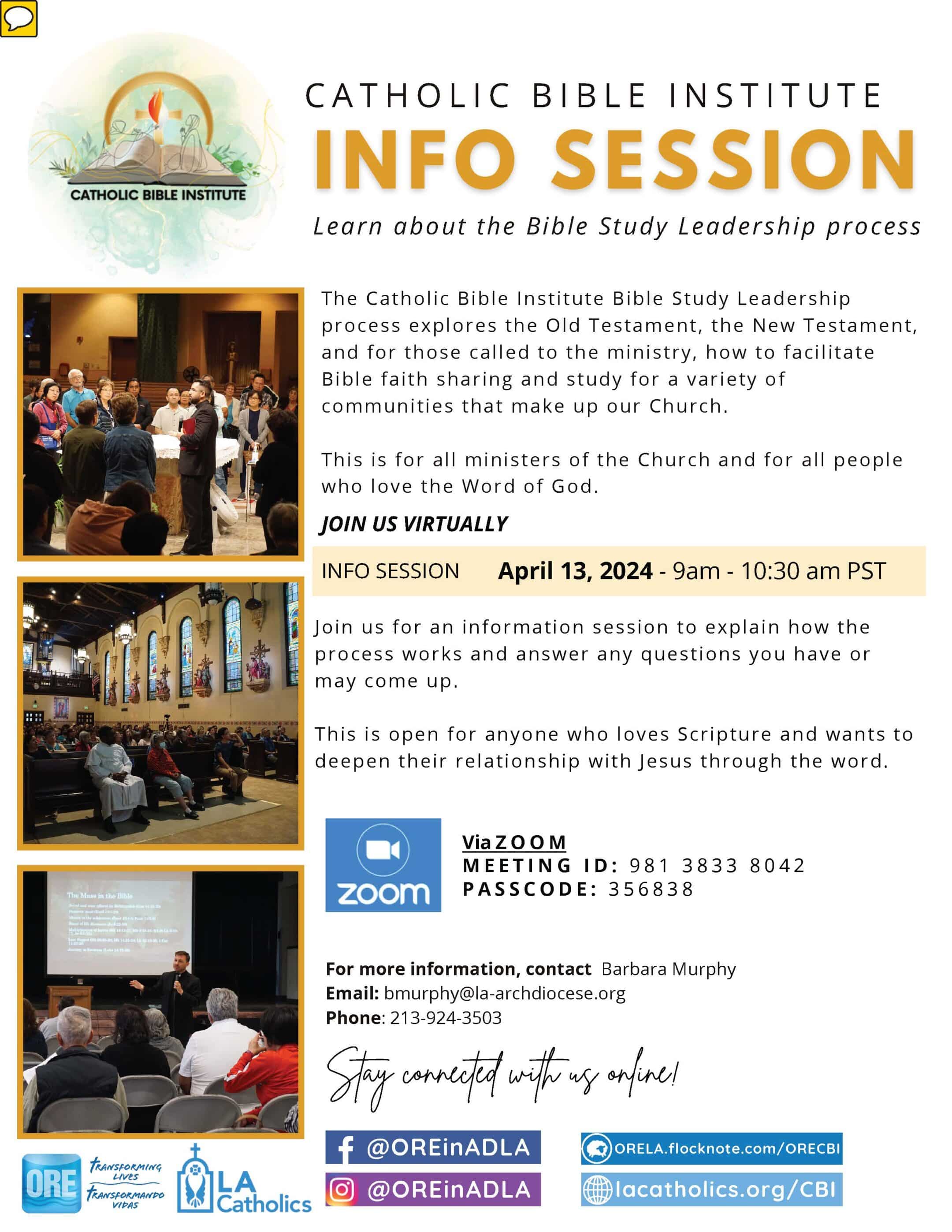 Introduction to Bible Study Leadership | LA Catholics