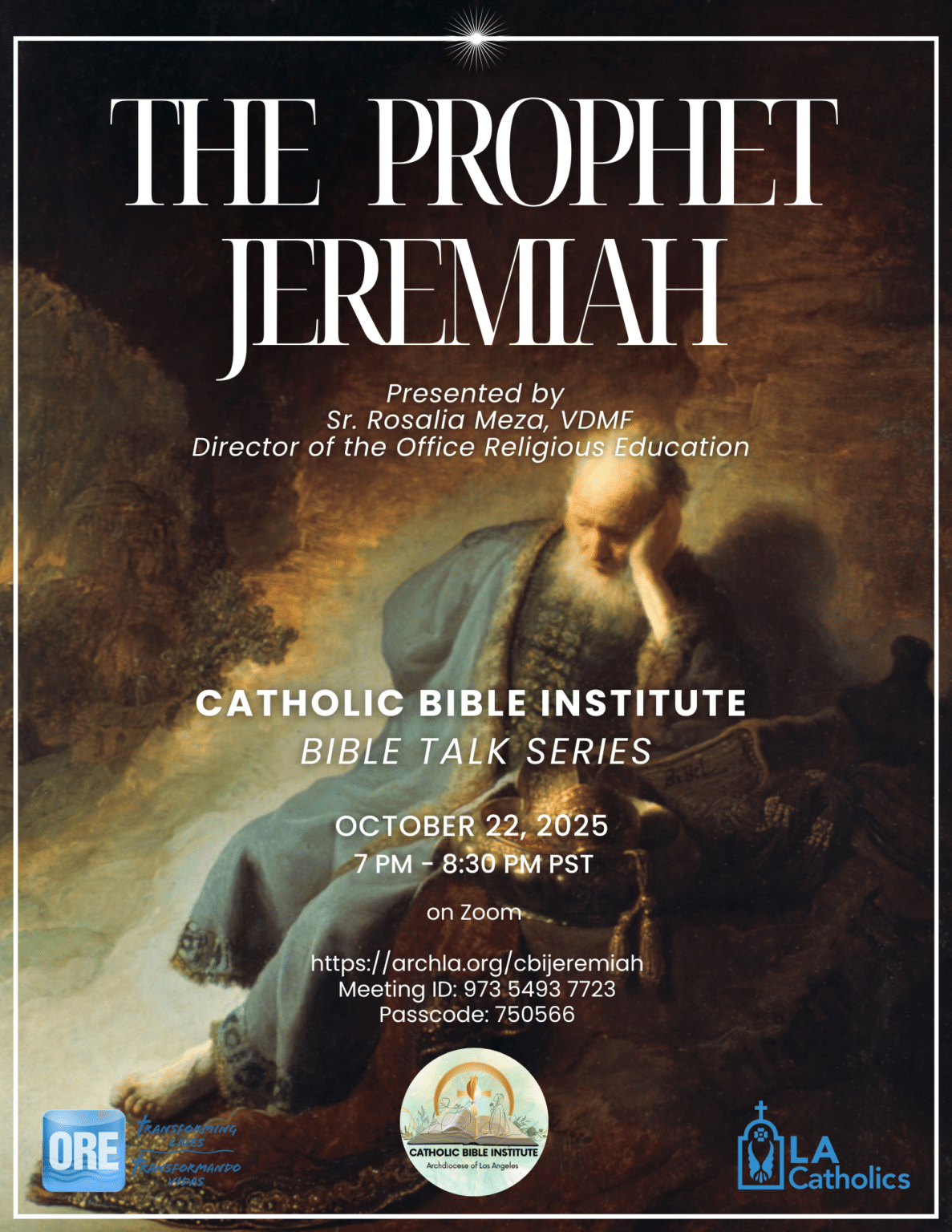 Jeremiah: A Prophetic Voice for Our Times – Bible Talks | LA Catholics